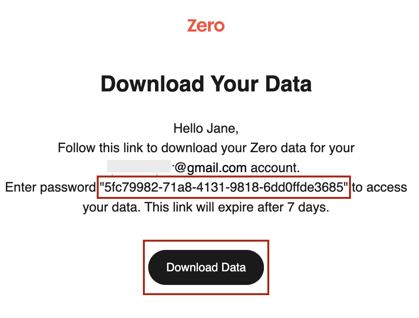 Download My Data – Zero Longevity Science